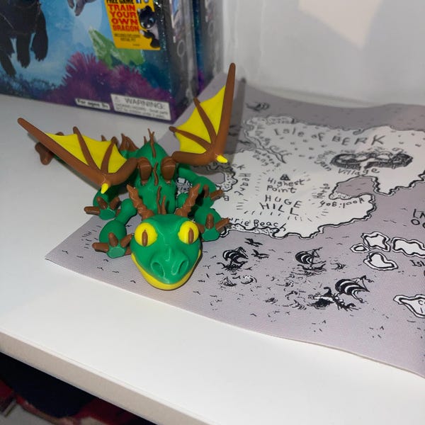 3D Printed Lotus Dragon, Designed by Saber3d - Etsy