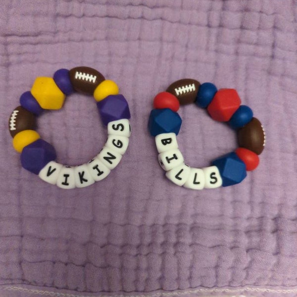 Dallas Cowboys Toy Collection Pacifier Clip Rattle Toy Go Cowboys Baby ...