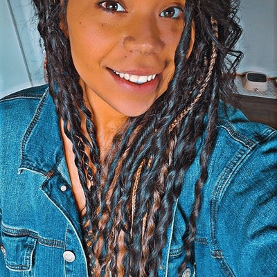 Peachy Ginger Curly Dreads Synthetic Crochet Dreads Extensions - Etsy