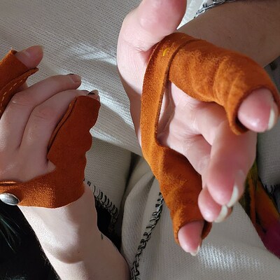 Hand Stitching Finger Guard PDF Pattern Leather Finger Protectors ...
