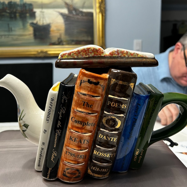Books Teapot ( Jane Austen ) - Etsy