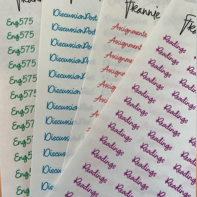 Custom Text Stickers Custom Labels Custom Word Stickers for - Etsy