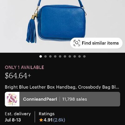 Metallic Real Leather Blue Fringe Bag, Blue Clutch Bag, Blue Crossbody ...