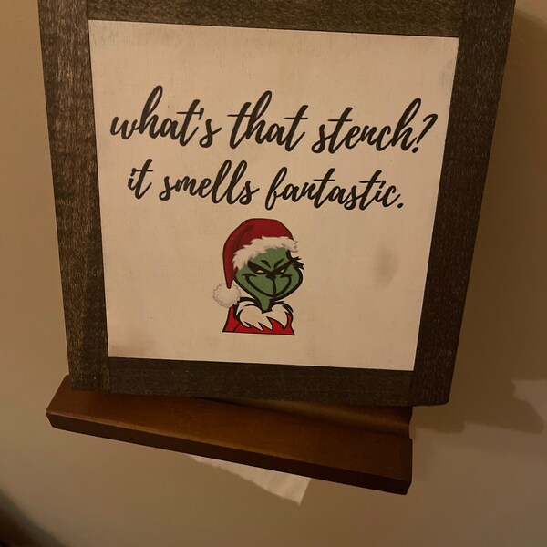 Christmas Bathroom Wooden Sign, Bathroom Decor, Christmas Decor ...