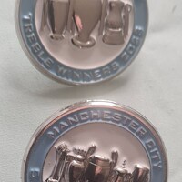 Manchester City Pin Retro Small Pin - Etsy UK