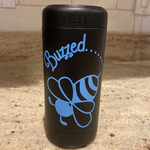 Buzzed Decal Yeti Decal Yeti Sticker Tumbler Decal Car Decal Vinyl ...