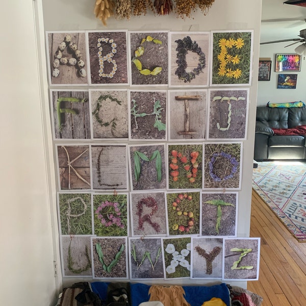 Nature Alphabet Cards Printable Digital Download Natural Early Years ...