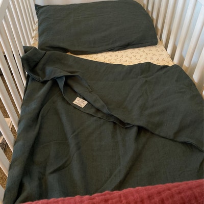 3 Pcs Baby and Toddler Linen Bedding. Baby Crib Bedding. Cot Bedding ...