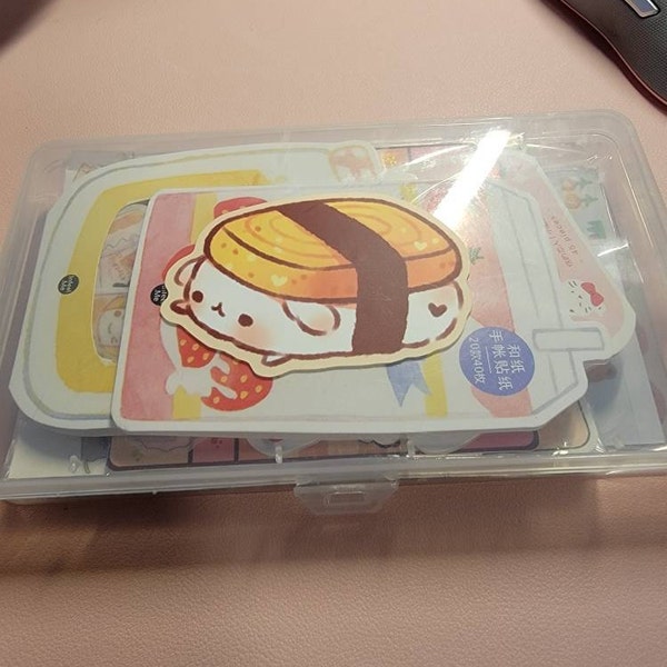 LARGE Loose Sticker Storage Box Planner Storage Clear Plastic Storage ...