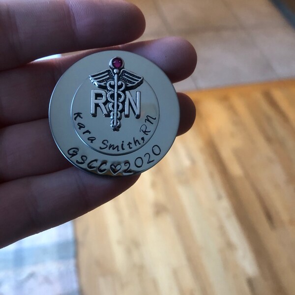 Personalized Pin for RN / Rn Gift /bsn Pin/ Nursing Student Gift ...
