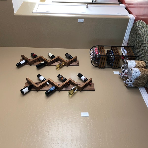Zig Zag Wine Rack | the Ziggy Zag | Z Geometric Rustic Wood Wall ...