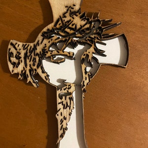Jesus and Cross Laser Cut File. Vector File for Laser Cutting. - Etsy