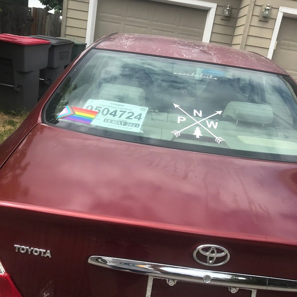 Progress Pride Flag LGBTQ POC Transgender Flag - Vibrant Color Vinyl ...