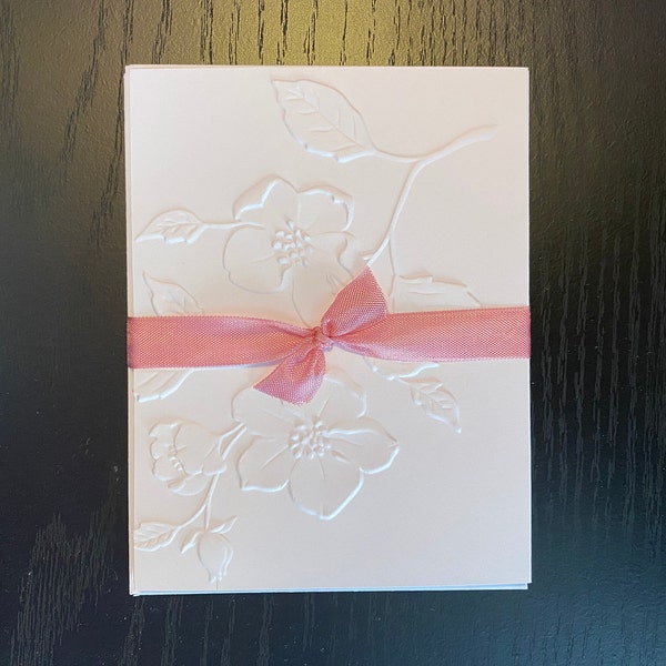 Embossed Note Cards, Vintage Style Note Cards, Note Card Set With ...