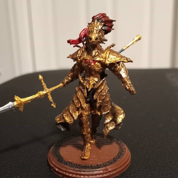 Midas, Golden Frenzy Miniature Inspired by Midra Lord of Frenzied Flame ...