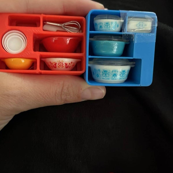 Pyrex Lovebirds/friendship Bakeware - This is a 1:12 Dollhouse ...