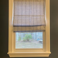 Bamboo Shades With Valance, Bamboo Fold up Shades, Designer Window ...