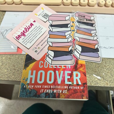 Book Stack Bookmark Book Tracker Bookmark Unique Bookmark for Book ...