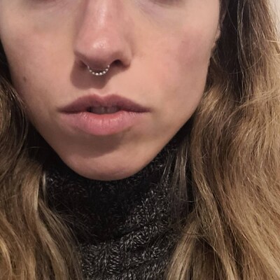 14k Solid Rose Gold Ultimate Nose Ring Hoop Stud Multi 1.2 - Etsy