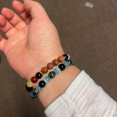 Shinso BNHA Real Crystal Bead Bracelet - Etsy