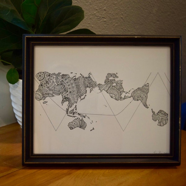 Authagraph World Map 8x10, World Map, Perspective, Accurate - Etsy