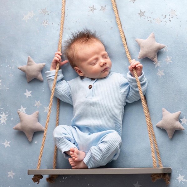 Seamless Silver Stardust Overlays, Starry Night Gold Star Patterns in ...