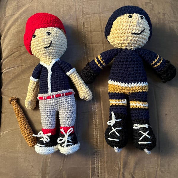Crochet Pattern: Bobby Joe, the Sporty Amigurumi Baseball Hero of the ...