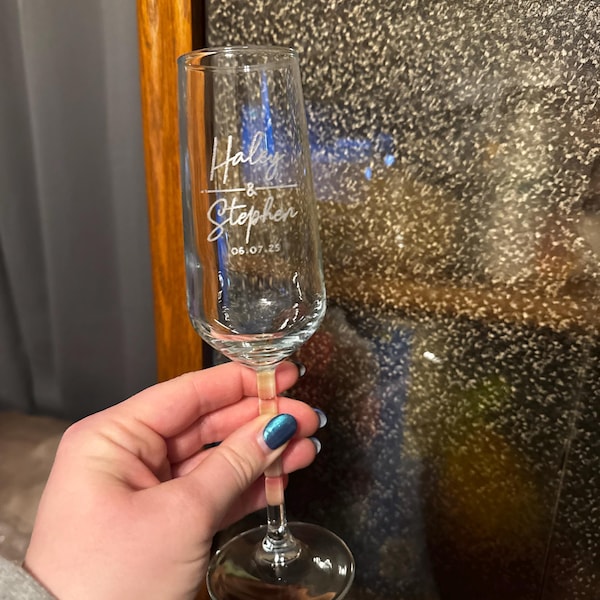 Champagne Flutes Personalized, Wedding Gifts, Mr and Mrs Champagne ...