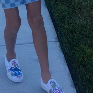 CUSTOM Kids Bluey Vans Slip on Sneakers - Etsy
