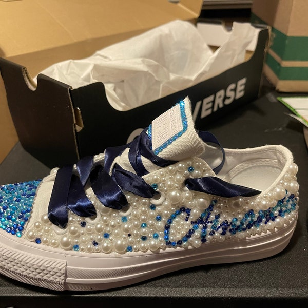 Black Bling Converse WEDDING BLING Custom Bling Converse Birthday Bling ...