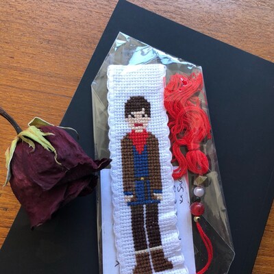 Bookmark Merlin BBC Inspired Character Cross Stitch Bookmark With ...