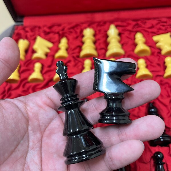 Soviet Grandmaster Chess Set With Weights and Wood Knights. Some ...