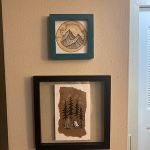 Starry Mountains Block Print - Etsy