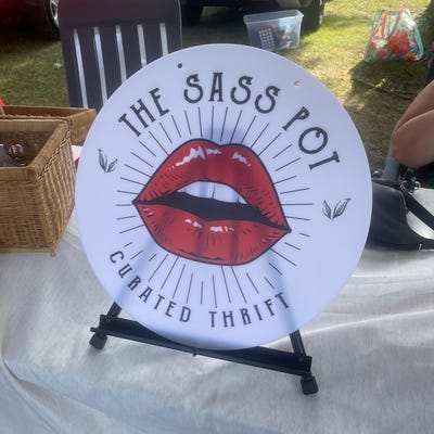 Wedding Hanging Acrylic Sign With Ribbon design 2 11.5x7 Sign, Signage ...