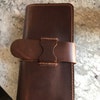 3 Pocket Full Grain Leather Cigar Wallet With Leather Strap Closure - Etsy