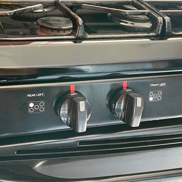 Cooker Oven Stove Range 5/6 Hob Stickers Symbols Replacement Labels ...