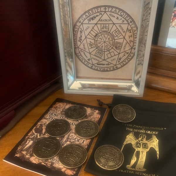 Guardian Angel Coin Set | 7 Talisman Collection for Protection ...
