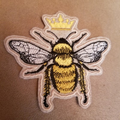 Queen Bee Embroidery Patch Felt Patches, Sew on Patch, Bee Patches, Queen Bee Embroidery Gifts ...