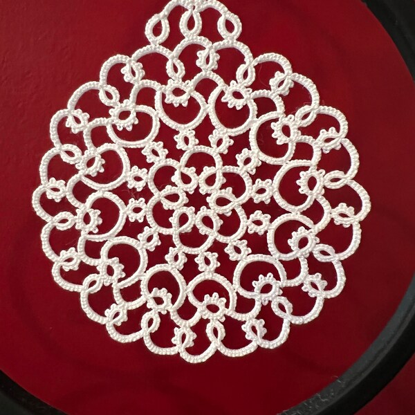 Doily coral Reef PDF Original Shuttle Tatting Pattern by Renulek ...