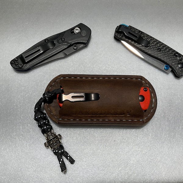 Knife Sheath, Belt Sheath, Horizontal Knife Sheath, Leather Knife ...