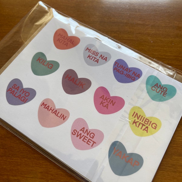 Filipino Sayings Greeting Card, Homemade Card, Filipino Love Phrases ...