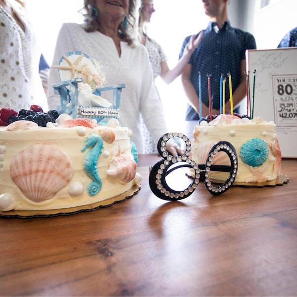 X-TRA LARGE Sea Shells Sea Stars 4", 3", 2"fondant Cake Decoration ...