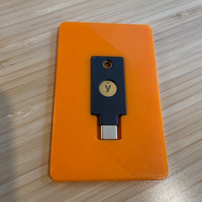 Yubikey 5/5C NFC Card Holder single and Dual Token Options Available - Etsy