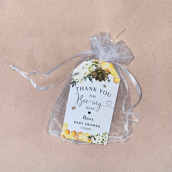 Editable Rustic Honey Bee Bumble Bee Baby Shower Thank You for Being ...