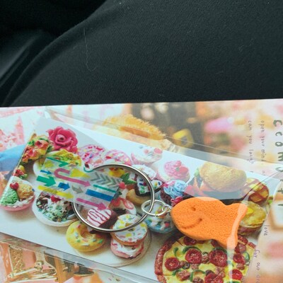 Goldfish Cracker Keychain,handmade Goldfish Accessories,goldfish ...