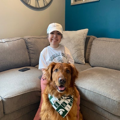 Michigan State Spartans Over Collar Dog Bandana, MSU Pet Scarf ...