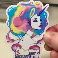 Tempest Mermaid Girl Art Pocket Mirror - Etsy