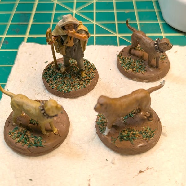Medieval Shepard With Dogs Diorama, Historical 1/72, 28mm, 32mm, 1/35 ...