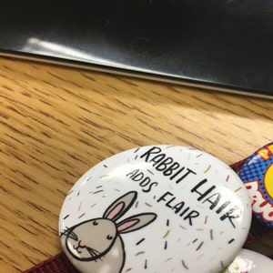 Rabbit Pin Rabbit Bunny Rabbit Gift Rabbit Button Pin | Etsy