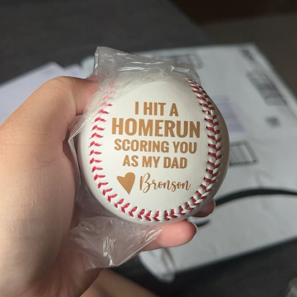 Fathers Day Baseball Personalized Gift - Etsy